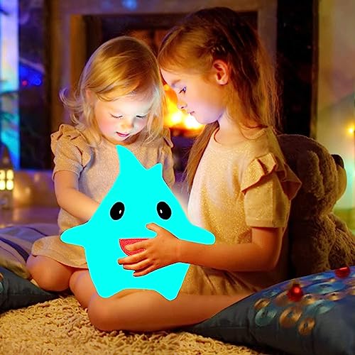 Wahahay Fluorescent Plush Toy, Glow in The Dark Plush,Happy Star Stuffed Doll，All Star Collection Star Man Stuffed Plush