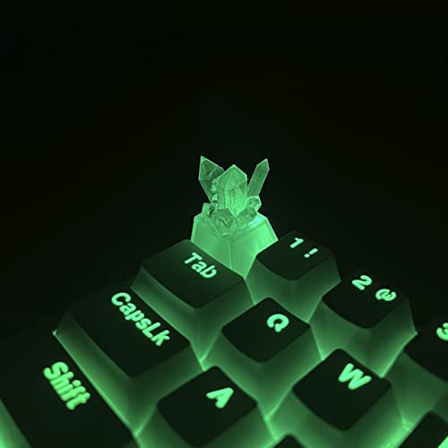 Custom Keycap for Mechanical Gaming Keyboard - Design Glass - Artisan Cherry MX Made in Resin with Universal Compatibility - Unique Gift Idea