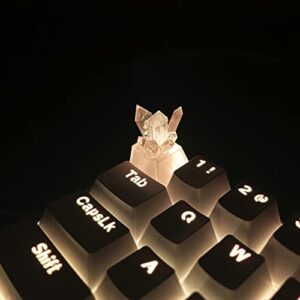 Custom Keycap for Mechanical Gaming Keyboard - Design Glass - Artisan Cherry MX Made in Resin with Universal Compatibility - Unique Gift Idea