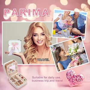 Parima Jewelry Organizer Box, Small Jewelry Box for Women Girls Initial R Travel Jewelry Case Small Jewelry Organizer Box Travel Jewelry Case Jewelry Box Organizer Mini Travel Jewelry Box