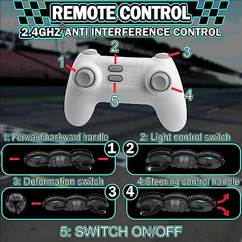 LEAMBE RC Cars Remote Control Car, RC Stunt Snake Car 360°Roll Toys for Boys Age 8-12, Toys for 6 Year Old Boys Outdoor Toys Car Racing Games 2 Batteries