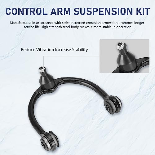 Front Upper Control Arm w/Ball Joint Fit 2005 2006 2007 2008 2009 2010 Jeep Grand Cherokee 2006 2007 2008 2009 2010 Jeep Commander Replace K620188 K80629-10pc Set