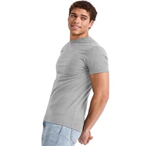 Hanes Originals Short Sleeve, 100% Cotton Tees for Men, Crewneck T-Shirt, Light Steel, Large