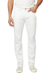 buffalo david bitton men's straight six jeans, pure white, 40w x 32l