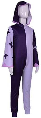 Adult Owl House Cosplay Pajamas Amity Blight Costume Suit Hunter T-shirt Pants King Collector Jumpsuit Cap (King, Large)