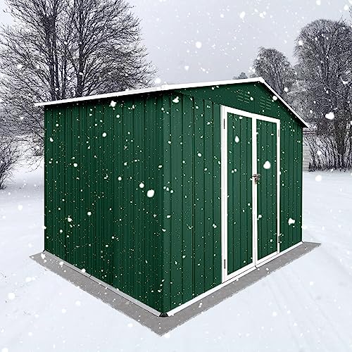 Evedy 6x8 FT Outdoor Storage Shed,Sheds & Outdoor Storage with Lockable Door,Metal Garden Sheds,Steel Utility Tool Shed Storage House Outdoor Shed Garden Shed Tool Shed for Garden Backyard Patio