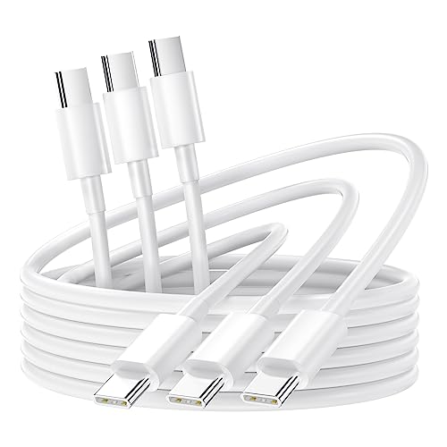 BGQQ USB C to USB C Charging Cable, 3Pack 6FT 60W [Apple MFi Certified] Type C Fast Charger Cable Compatible for New ipad Pro 12.9/11, Air 4/5, Mini 6, MacBook Air-White