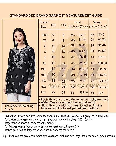 Ada Indian Handcrafted Chikankari Yellow Georgette Kurti Top Tunic with inner for Women A911304 (L)