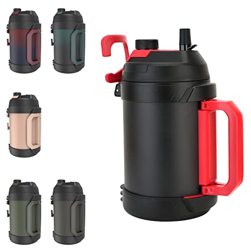 Hydraful Gallon Jug, Large Insulated Stainless Steel Sports Water Jug, Thermos Jug, 115oz Large Triple Wall Vacuum Insulation Water Bottle-Keeps Cold up to 48 Hrs-Sweat Proof,for Gym, Hiking & Camping