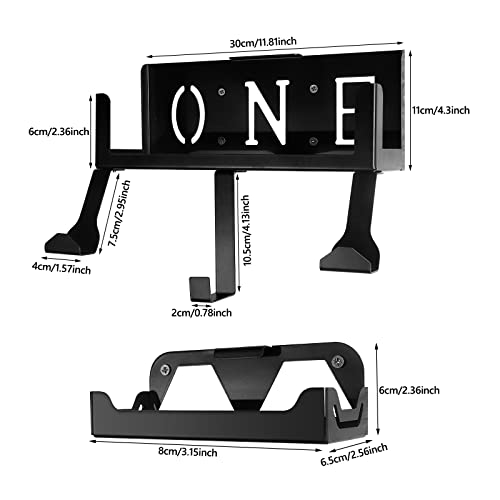 Wall Mount for Xbox One, Wall Mount Kit for Xbox One Original+Power Brick Mount, with Detachable Controller Holder & Headphone Hanger, Xbox One Stand