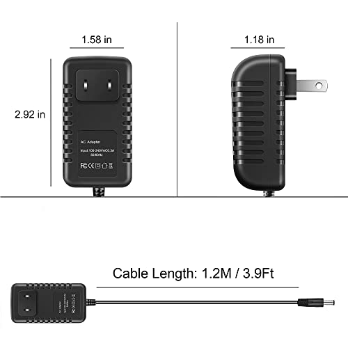 J-ZMQER AC/DC Adapter Compatible with Dana by AlphaSmart ACC-AC55 41-7.5-500D ACCAC55 41-75-500D Alpha Smart 7.5 V Class 2 Transformer Power Supply Cord Cable Wall Charger PSU