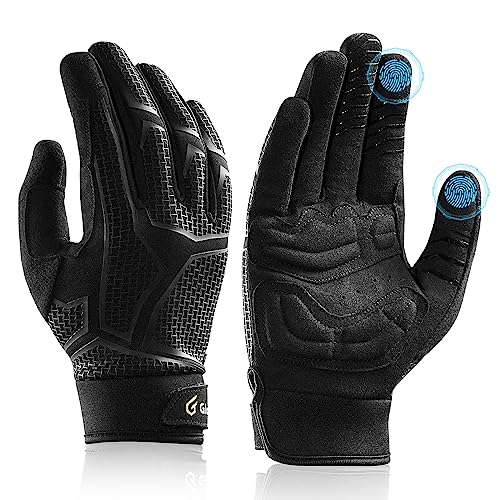 Glofit Cycling Gloves Bike Gloves for Men Women - 5MM Pad Biking Gloves Full Finger Road Bike MTB Bicycle Gloves - for Cycling/Workout/Hiking/Gym/Training/Outdoor Medium