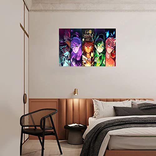 Waterproof and Anti Fading Canvas HD Print Wall Decoration Poster The owl House 3 Anime Art Poster Easy to Hang on Wall Decoration -EMXEE (16x24inch Unframe,A)