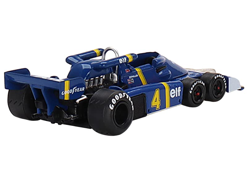 Tyrrell P34#4 Patrick Depailler F1 Formula One Spanish GP (1976) Ltd Ed to 3000 pcs 1/64 Diecast Model Car by True Scale Miniatures MGT00488