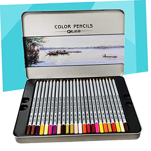 Healvian 1 Set 48 Highlighter Pencil Blending Pencil Writing Pencils Artist Pencils Blending Pencils Oily Pencils Art Pencils Coloring Pencils Mix Tin Box Pencils Colored Pencil Set