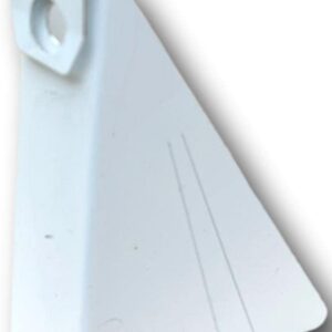 (10 Pack) K-TEC White Aluminum Steep Gutter Wedges for 5 Inch K-Style Gutters- Use to Level Your Gutters When Fascia is at an Angle for 6/12 Through 10/12 Roof Pitch.