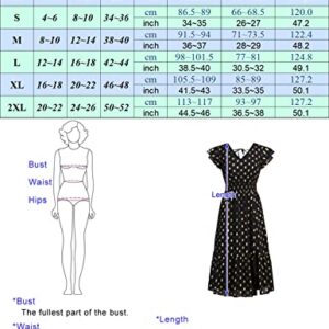 Womens Summer Dresses 2023 V Neck Ruffle Sleeve Polka Dot Dress A-Line Flowy Split Tiered Party Wedding Guest Dress Beige Dress L