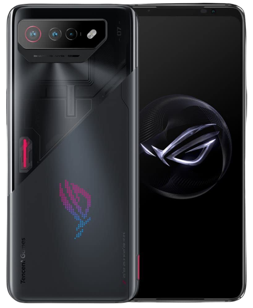 ASUS ROG Phone 7 5G Dual 256GB 12GB RAM Factory Unlocked (GSM Only | No CDMA - not Compatible with Verizon/Sprint) Tencent Version - Black