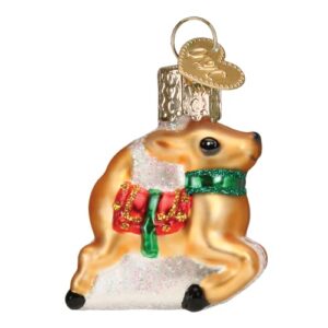 Old World Christmas Gumdrops Mini Reindeer Glass Blown Ornament for Christmas Tree