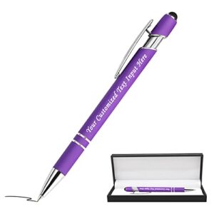 personalized ballpoint pens custom pen with name text free engraved black ink stylus customized retractable bulk&set pens multicolor for graduation business school signature 1pcs