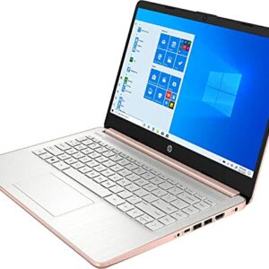 HP 2022 est Premium 14-inch HD Laptop|Intel Celeron N4020 to 2.8GHz 16GB RAM 576GB(64GB SSD+ 512GB Card)|Webcam Bluetooth HDMI USB-C Wi-Fi|LIONEYE Bundle|Rose Gold 14-dq0054dx