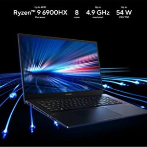 ASUS 2023 Zenbook Pro 17 17.3” 2.5K 165Hz Business Laptop, AMD Ryzen 9 6900HX, 16GB RAM, 1TB PCIe SSD, Backlit Keyboard, NVIDIA GeForce RTX 3050, Win 11, Black, 32GB SnowBell USB Card