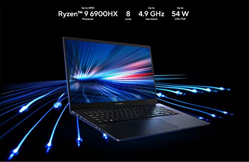 ASUS 2023 Zenbook Pro 17 17.3” 2.5K 165Hz Business Laptop, AMD Ryzen 9 6900HX, 16GB RAM, 1TB PCIe SSD, Backlit Keyboard, NVIDIA GeForce RTX 3050, Win 11, Black, 32GB SnowBell USB Card