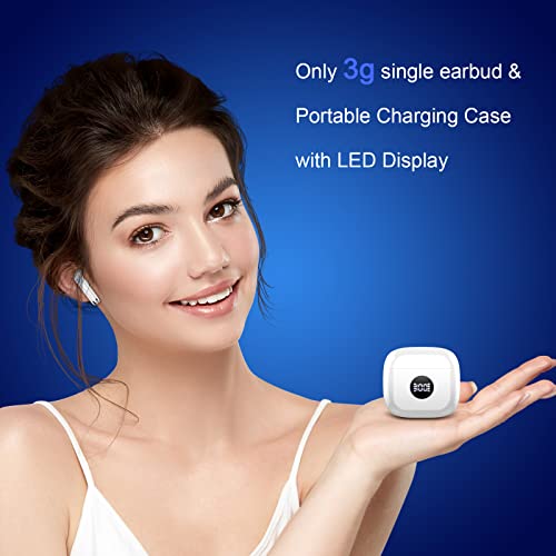 Wireless Earbuds, Bluetooth 5.3 Ear Buds LED Power Display Headphones Bass Stereo, Bluetooth Earbuds in-Ear Noise Cancelling Mic, 40H Playback Mini Case IP7 Waterproof Sports Earphones for Android iOS