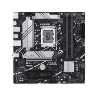 ASUS PRIME B760M-A Intel B760(LGA1700)(13th and 12th Gen)mATX motherboard,PCIe 4.0,DDR5, 2xM.2 slots,2.5Gb LAN, DP, Dual HDMI®, SATA 6 Gbps, rear USB 3.2 Gen 2, front USB 3.2 Gen 1 Type-C®, Aura Sync