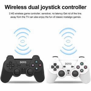 Wireless Retro Game Console,Handheld TV Game Console 4K HDMI Output, Dual 2.4G Wireless Controllers - Plug & Play Nostalgic Gaming System