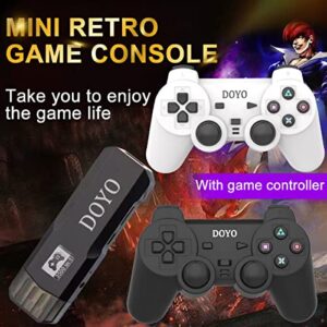 Wireless Retro Game Console,Handheld TV Game Console 4K HDMI Output, Dual 2.4G Wireless Controllers - Plug & Play Nostalgic Gaming System