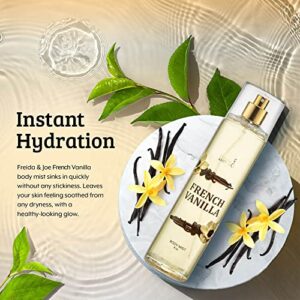 Home Spa Gift 8 oz. Fine Fragrance Body Mist Holiday Luxury Scented Body Spray for Women (French Vanilla)