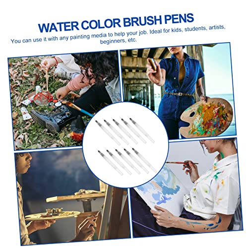 MAGICLULU 10pcs Travel Set Paint Brushes Set Bulk Pencils Water Coloring Brush Set Pencils in Bulk Water Coloring Brush Pen Writing Brush Water Brush Watercolor Brush Solid Accessories