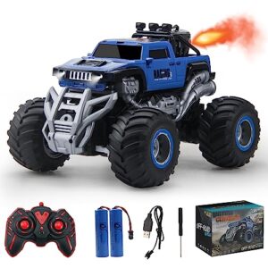 mydova monster truck, 1:16 scale all terrain off road large remote control car with spray, rc cars toy gifts for boys age 8-12 and girls 4-7,adults