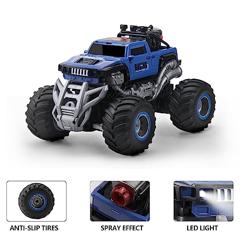 MYDOVA Monster Truck, 1:16 Scale All Terrain Off Road Large Remote Control Car with Spray, RC Cars Toy Gifts for Boys Age 8-12 and Girls 4-7,Adults