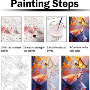 Aestalrcus Large Paint by Number for Adults, Acrylic Adults Paint by Numbers Kits on Canvas, 16x24 inch Large Size Painting by Numbers for Adults and Beginners for Home Wall Decoration and Gifts