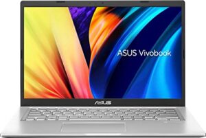 asus vivobook 14" hd touch screen laptop computer, 11th gen intel core i3-1115g4, 8gb memory, 128gb ssd, intel uhd graphics, windows 11 home, silver - x1400ea-i38128