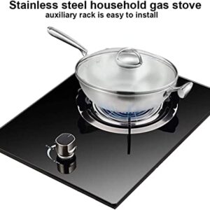 Universal Gas Stove Support, Stove Pan Stand,Gas Stove Rack,Convenient Round Gas Stove Stand Stainless Steel Gas Stove Rack Durable Small Pan Support Rack for Home Kitchen