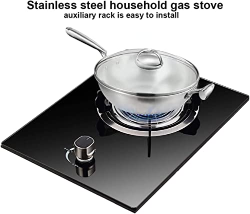 Universal Gas Stove Support, Stove Pan Stand,Gas Stove Rack,Convenient Round Gas Stove Stand Stainless Steel Gas Stove Rack Durable Small Pan Support Rack for Home Kitchen