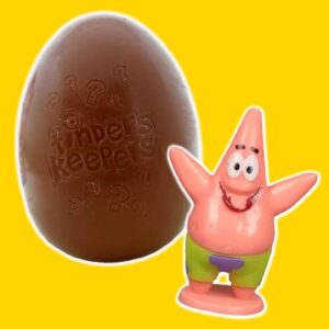 SpongeBob SquarePants Finders Keepers, Kamp Koral Collectible Character and Chocolate Eggs, (Pack of 3)