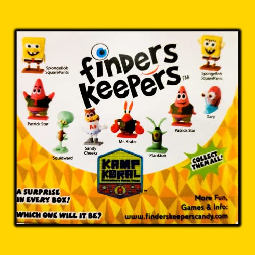 SpongeBob SquarePants Finders Keepers, Kamp Koral Collectible Character and Chocolate Eggs, (Pack of 3)