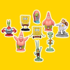 SpongeBob SquarePants Finders Keepers, Kamp Koral Collectible Character and Chocolate Eggs, (Pack of 3)