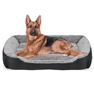 dog bed, dog beds for large medium dogs, rectangle washable dog bed comfortable and breathable large dog bed, pet bed