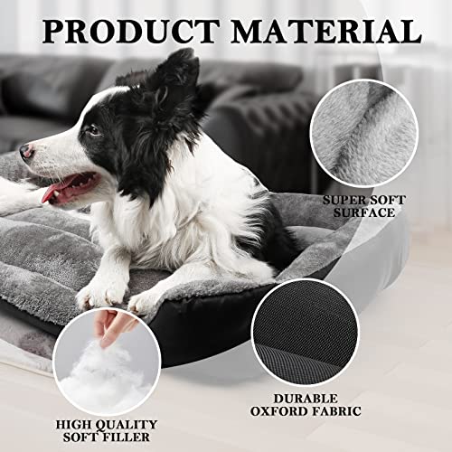 Dog Bed, Dog Beds for Large Medium Dogs, Rectangle Washable Dog Bed Comfortable and Breathable Large Dog Bed, Pet Bed