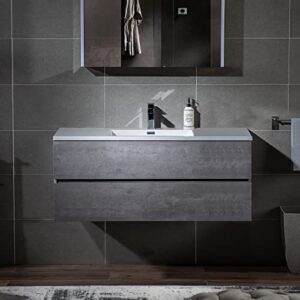 woodbridge ca48-cg-wh vanity, 48", grey with white top