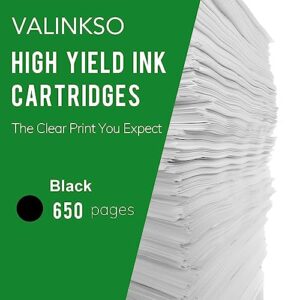 Valinkso 61XL Ink Black High Yield Replacement for HP Ink 61 61XL Work with HP Envy 4500 5530 5534 5535 Deskjet 2540 2541 1000 1010 1510 3050 OfficeJet 4630 4635 Printer (61XL Black Ink,2 Black)