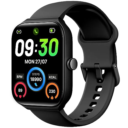 Faweio Smart Watches for Men Women, Alexa Built in & Bluetooth Call(Answer/Make), 1.95" Touch Screen Fitness Tracker with Heart Rate SpO2 Sleep Monitor Smartwatch for iPhone Android IP68 Waterproof