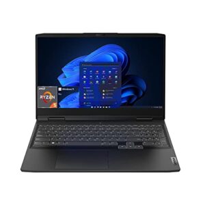 lenovo ideapad gaming 3 gaming laptop, 15.6" fhd ips 120hz, amd ryzen 5 6600h (6 cores), geforce rtx 3050ti, 16gb ddr5, 512gb pcie ssd, backlit, wifi 6, type-c, rj45, win11 pro