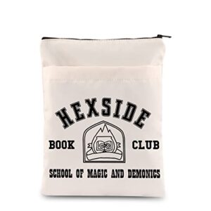 meikiup owl inspired gift hexside book club makeup bag owl fan gift hexside school of magic and demonics the owl house coven (hexside club bs)