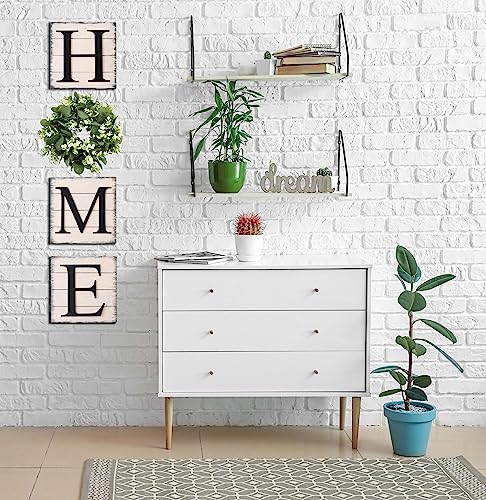 Farmhouse Wall Decor Room Decor Wood Home Sign with Artificial Eucalyptus for O, Rustic Hanging Wooden Sign with Letters Decorative Home Decor Clearance Living Room Decor